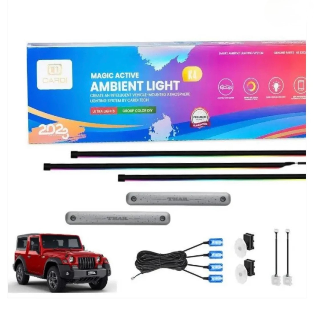 Mahindra Thar CARDI K4 Ultra Ambient Light | For (2020+, 14-Piece RGB ...